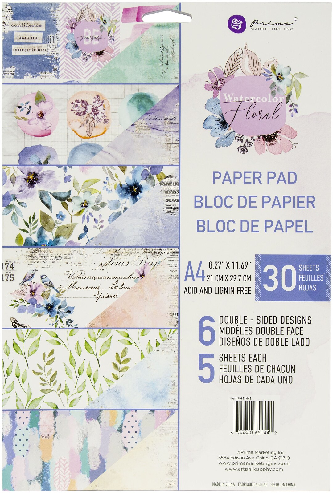 Watercolor Floral A4 Scrapbook Paper Pad Junk Journal - Etsy
