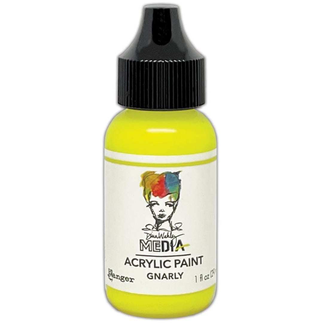 Yellow Dina Wakley Media Acrylic Paint, GNARLY, 1oz - Etsy