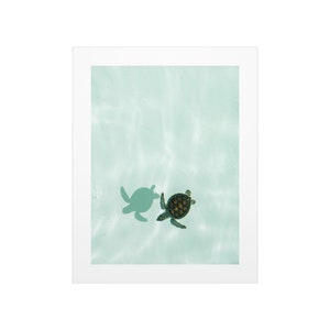 Sea Turtle Poster. Animal Wall Art. Modern Minimalist. Water Turtle. - Etsy