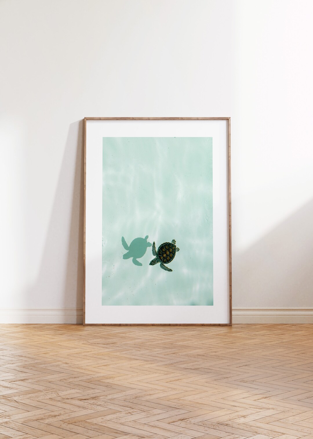 Sea Turtle Poster. Animal Wall Art. Modern Minimalist. Water Turtle. - Etsy