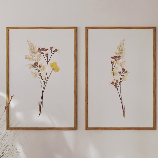 Minimal Flower Art - Etsy