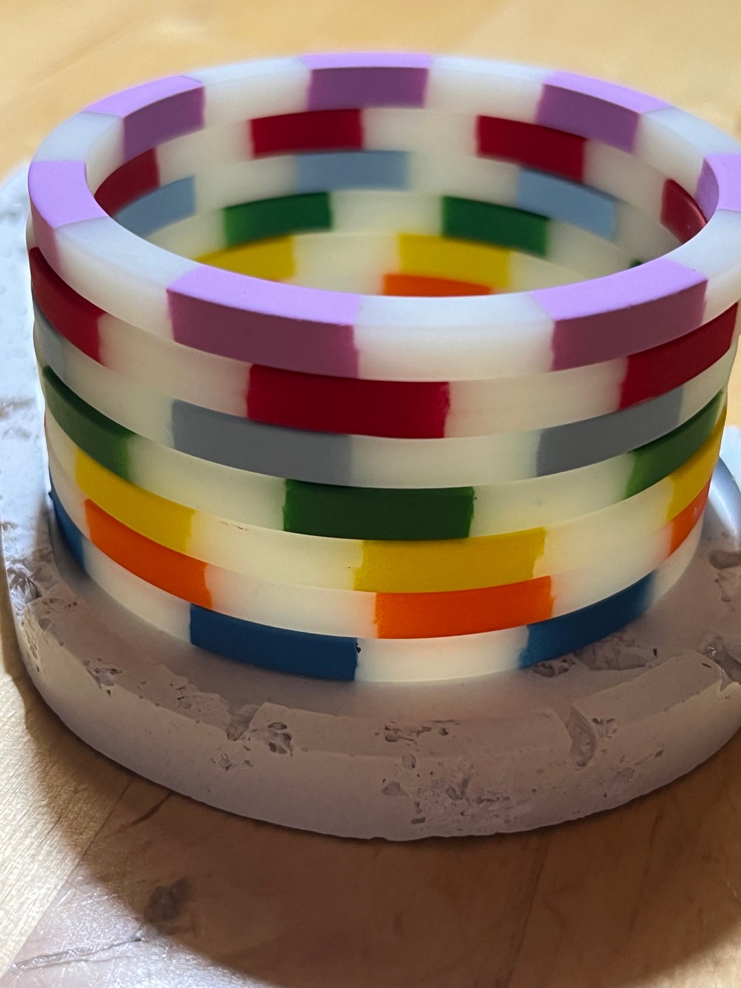 Striped Bangles, Spring Trend Jewelry, Bangles, Colorful Bangles ...