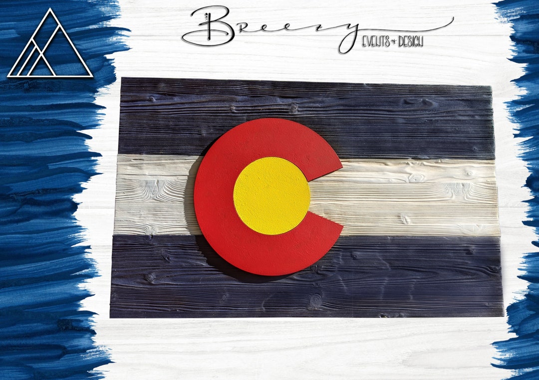 Colorado State Wood Flag Colorado Wood Flag State Flag - Etsy