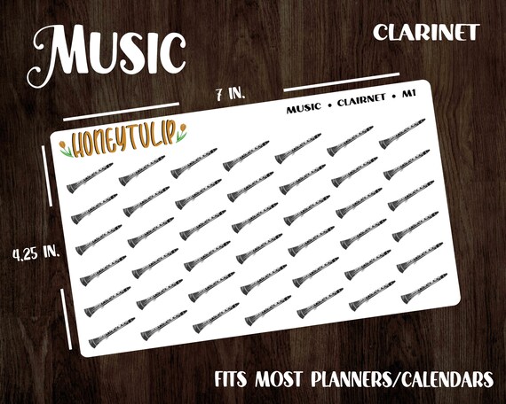 M1 Clarinet Stickers Music Practice Even Stickers - Etsy