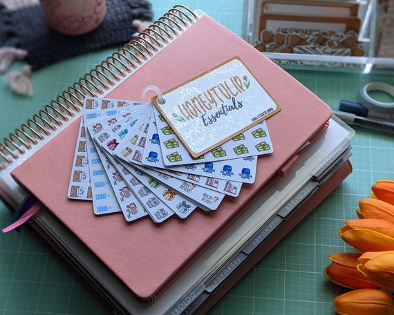 Ring Sticker Book Mini Planner Stickers | Etsy