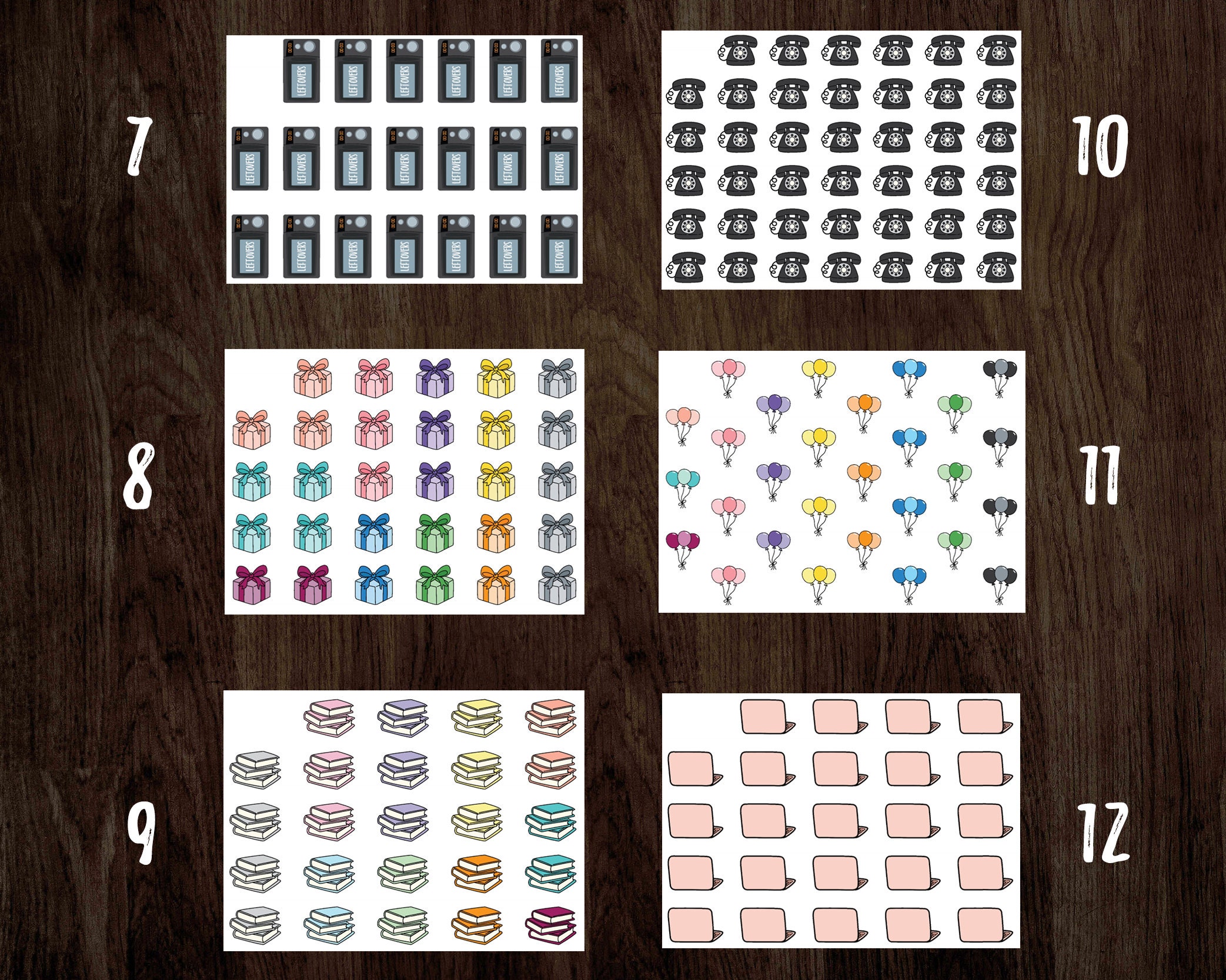 Mini Sticker Sheets Refills for Mini Ring Sticker Book - Etsy UK