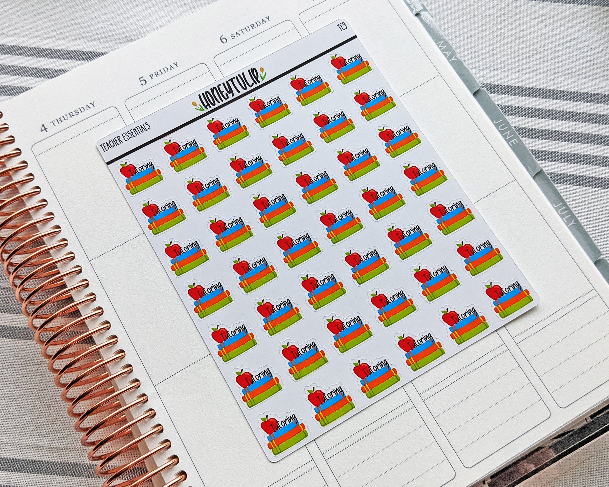 Tutoring Stickers Teacher Planner Stickers - Etsy