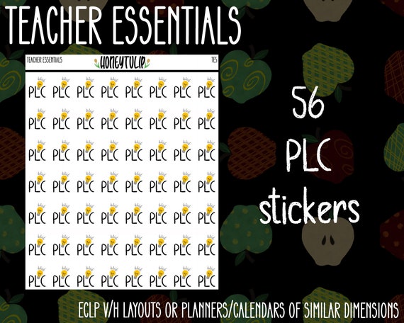PLC Stickers Teacher Planner Stickers | Etsy