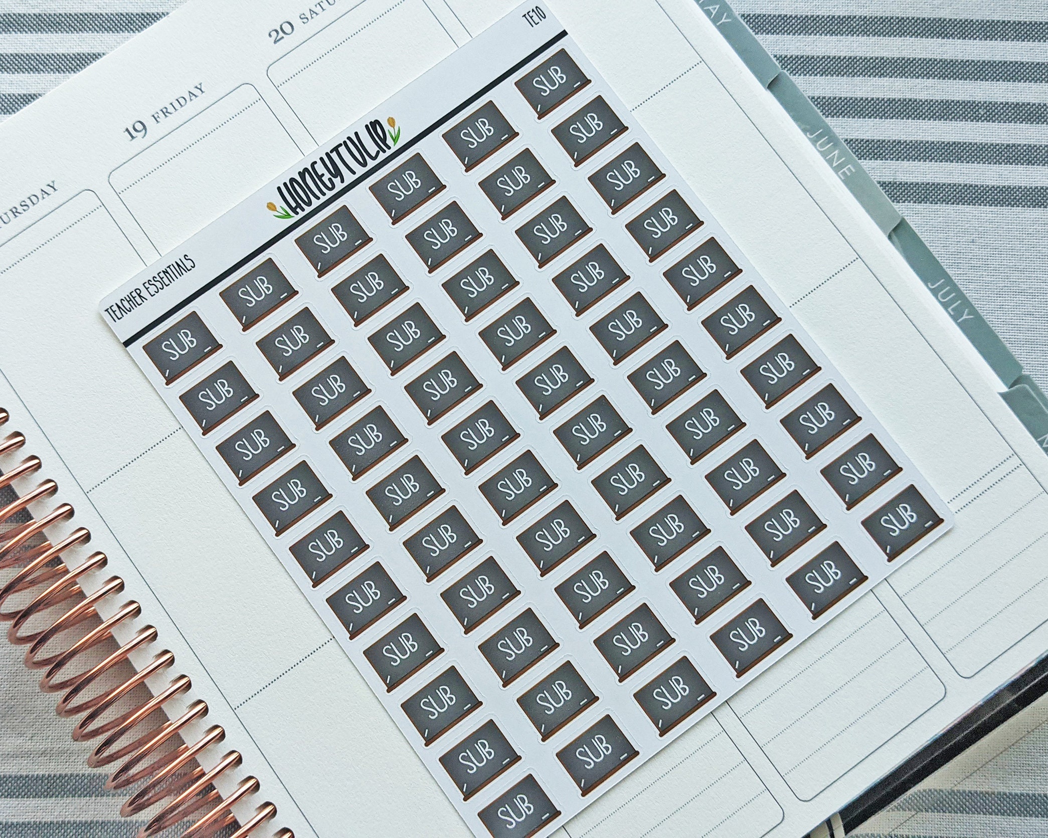 Substitute Teacher Stickers Teacher Planner Stickers - Etsy