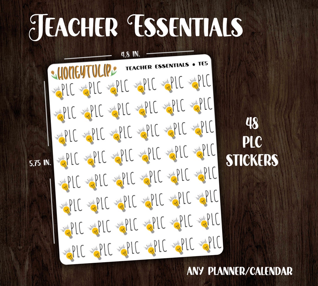 PLC Stickers, Teacher Planner Stickers, Tracker Stickers, Calendar ...