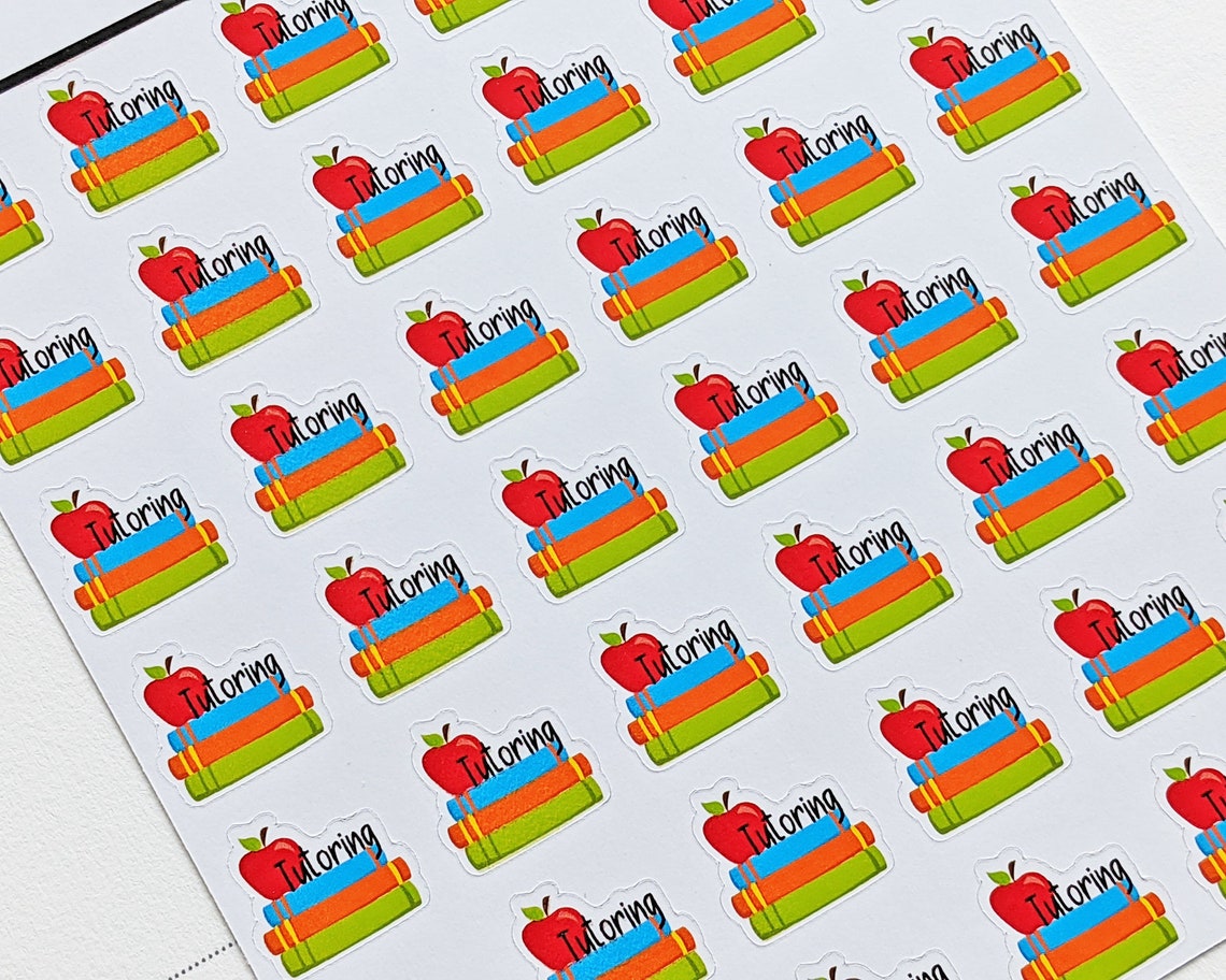 Tutoring Stickers Teacher Planner Stickers - Etsy