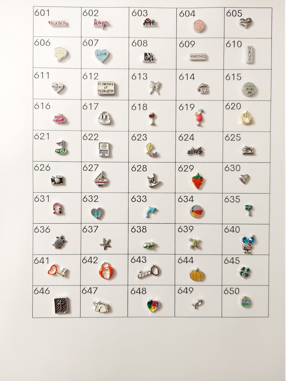 Floating Charms for Living Memory Lockets - Etsy