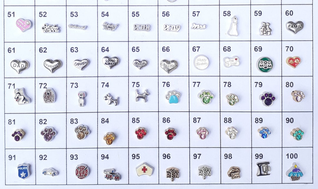 Floating Charms for Living Memory Lockets*ships FREE* - Etsy