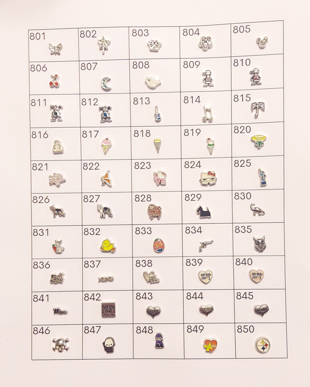 Floating Charms for Living Memory Lockets - Etsy