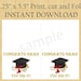 Printable GRADUATION Card/ Instant Download / Congrats Grad/ Pdf ...