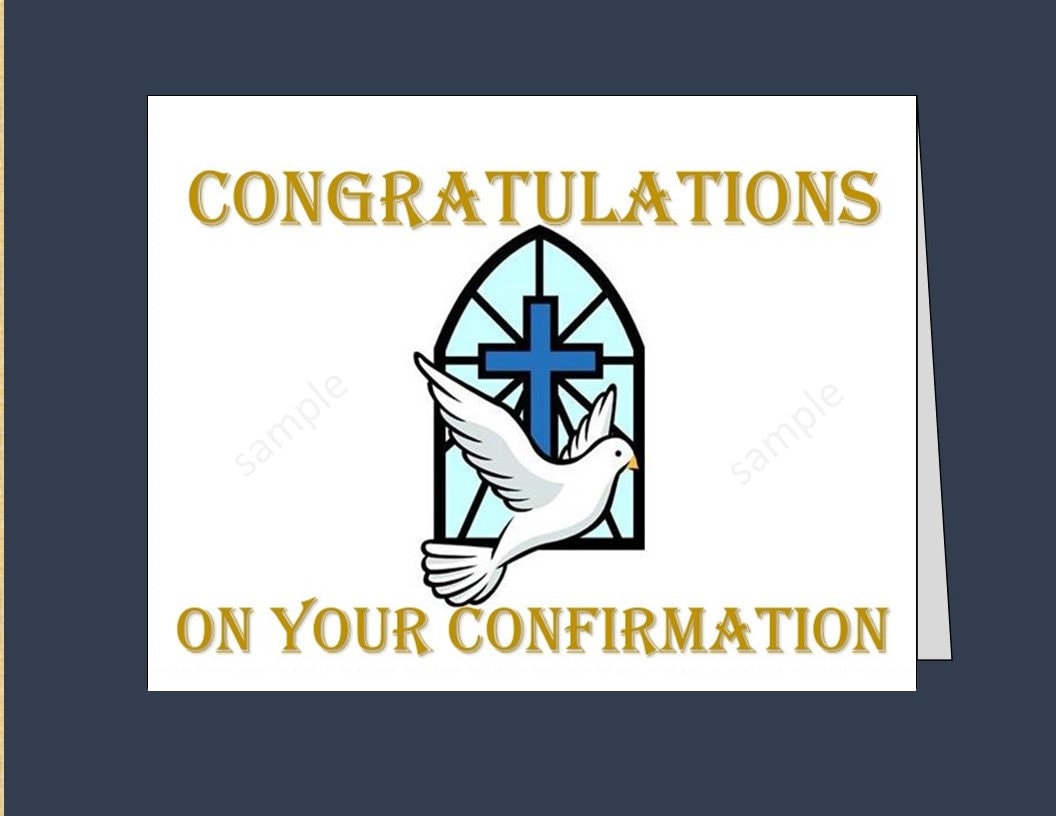 Confirmation Card/ Instant Download / Congrats / Pdf/ Confirmation Gift ...