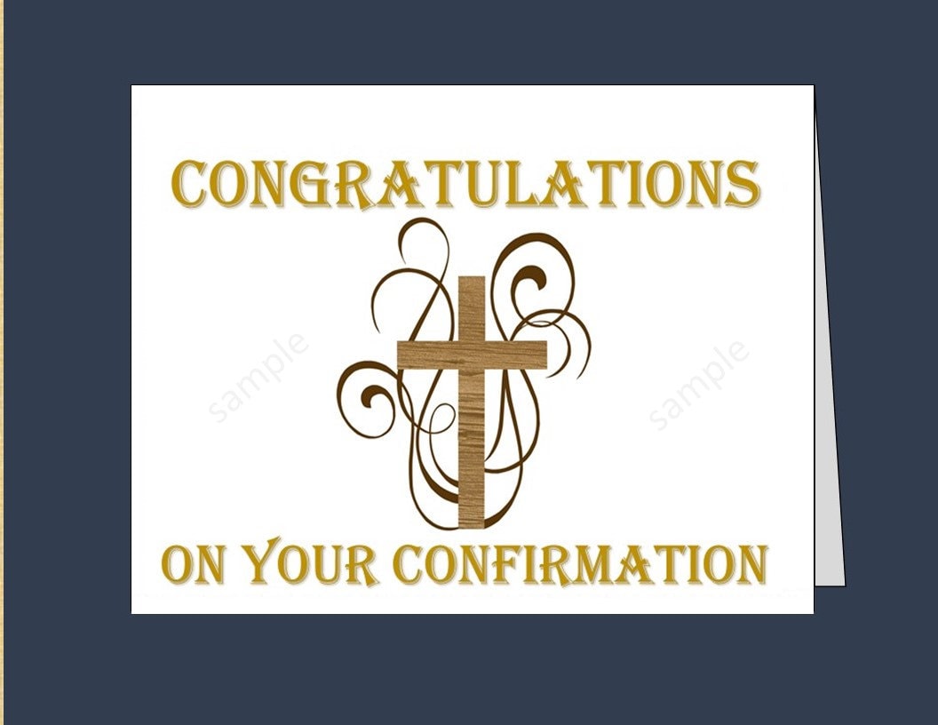 Confirmation Card/ Instant Download / Congrats / Pdf/ Confirmation Gift ...