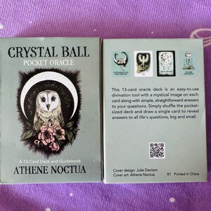 Crystal Ball Pocket Oracle Deck A 13-card Deck and Guidebook || Tarot ...