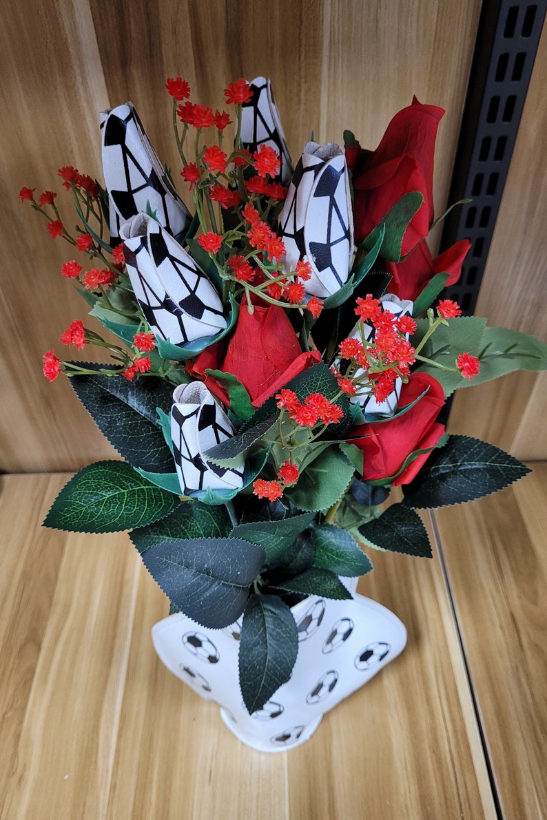 Sport Rose Arrangement Baseball, Football Softball, Soccer, Basketball ...