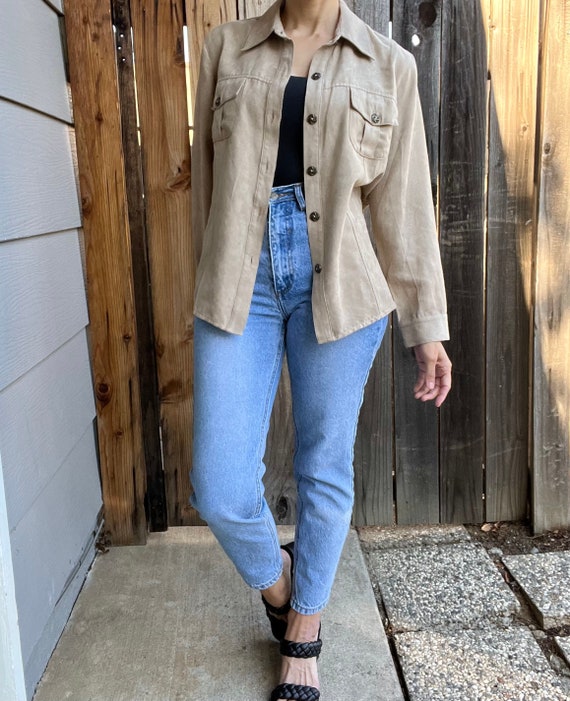 Vintage faux suede shirt - Gem