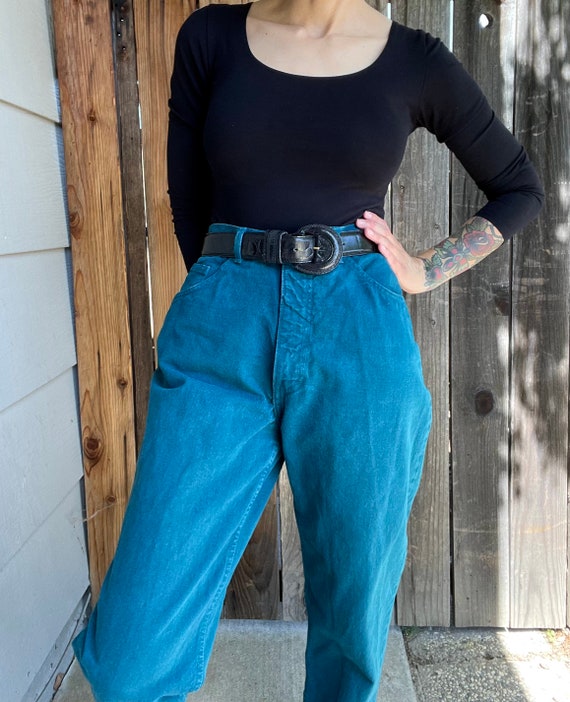 vintage 90s teal high - Gem