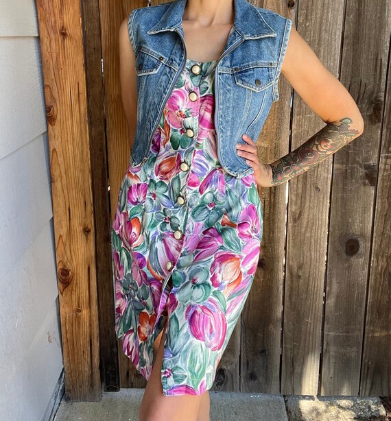 Vintage 80s floral print - Gem