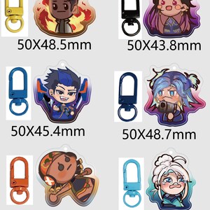 Valorant Duelist Keychains L Reyna, Jett, Raze, Yoru, Pheonix, Neon - Etsy