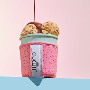 Pink Ice Cream Cozy| Pink Cozy | Ice Cream Sleeve With Handle | Ice ...