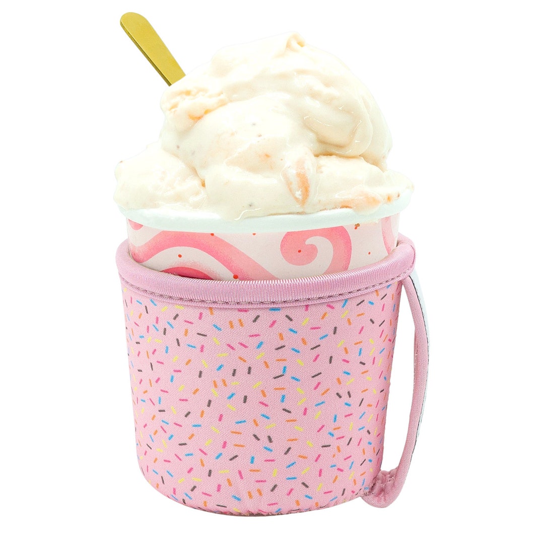 Sprinkles Ice Cream Pint Sleeve |pink Cozy |ice Cream Cozy|beverage ...