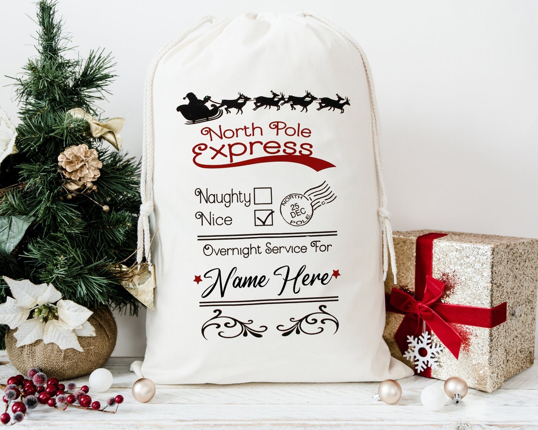 Custom Santa Sacks, Family Christmas Sacks, Christmas Bags ...
