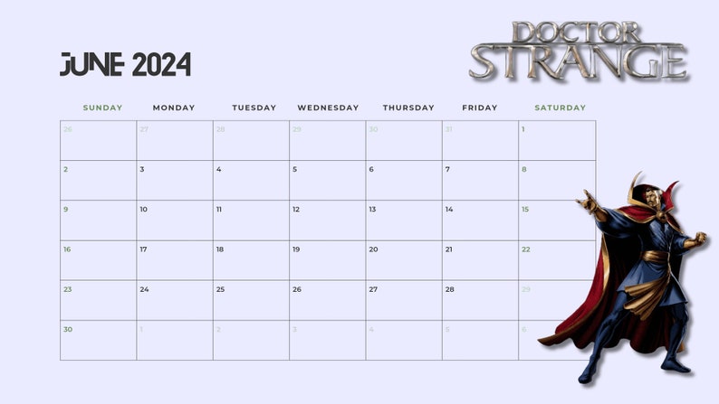 Marvel Avengers 2024 Calendar and Monthly Planner - Etsy