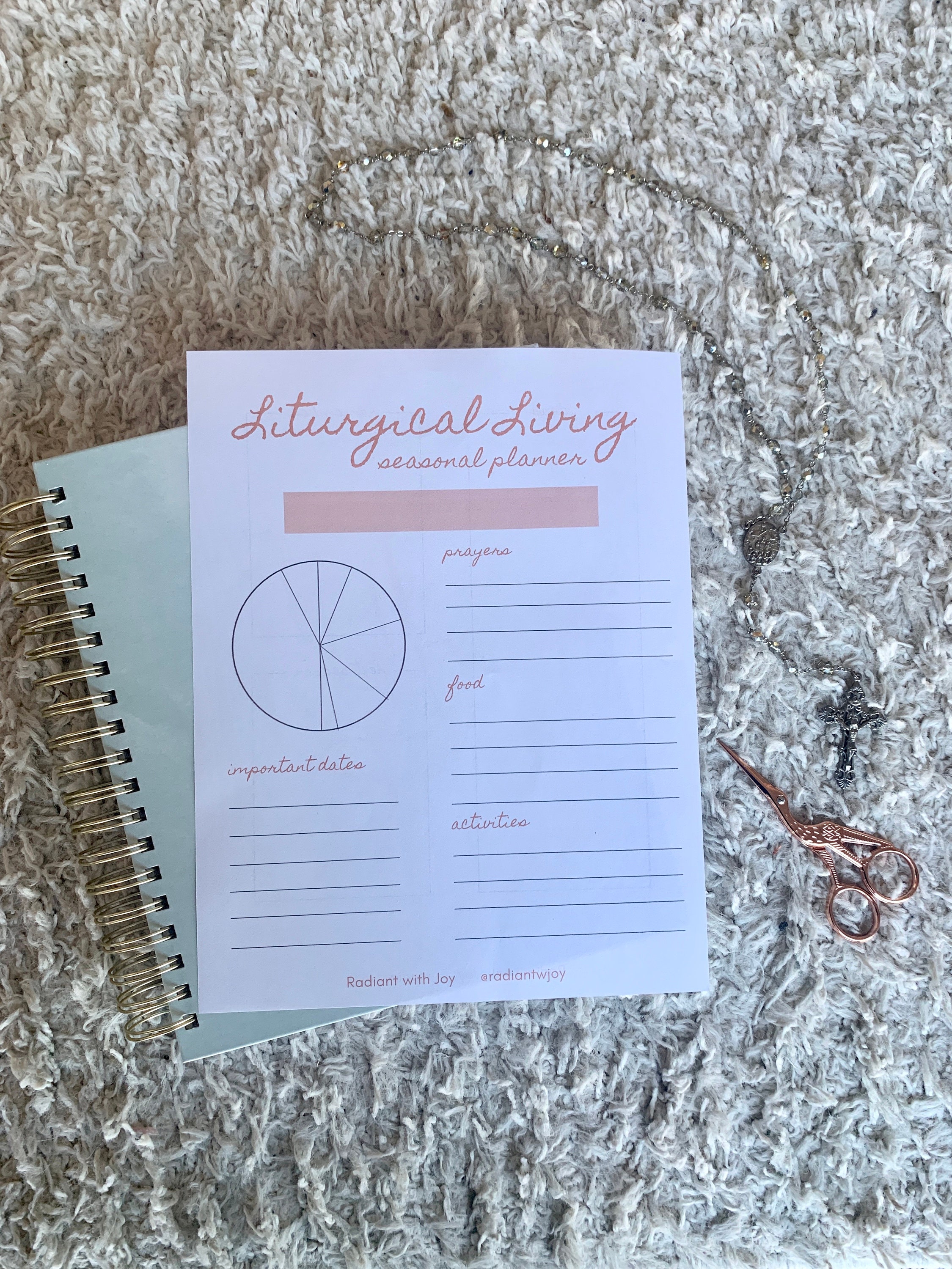 Liturgical Living Planner Bundle, Catholic Seasonal and Monthly Planner ...