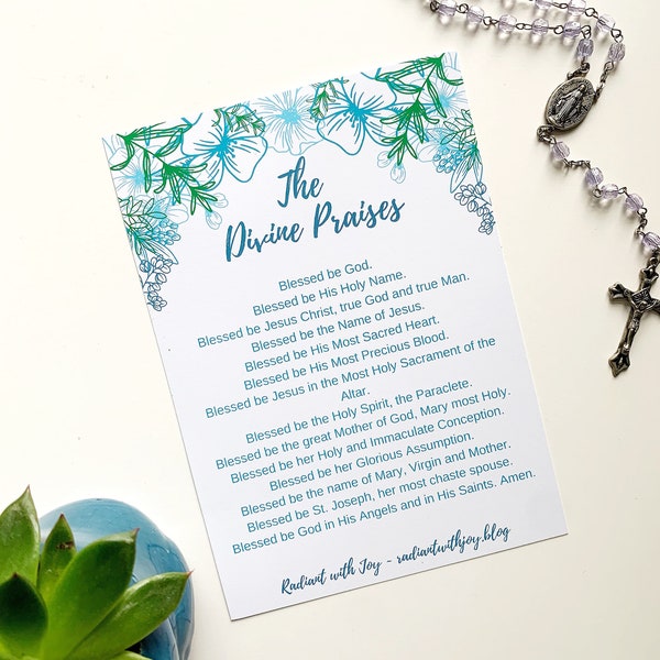 Catholic Prayer Cards - Etsy