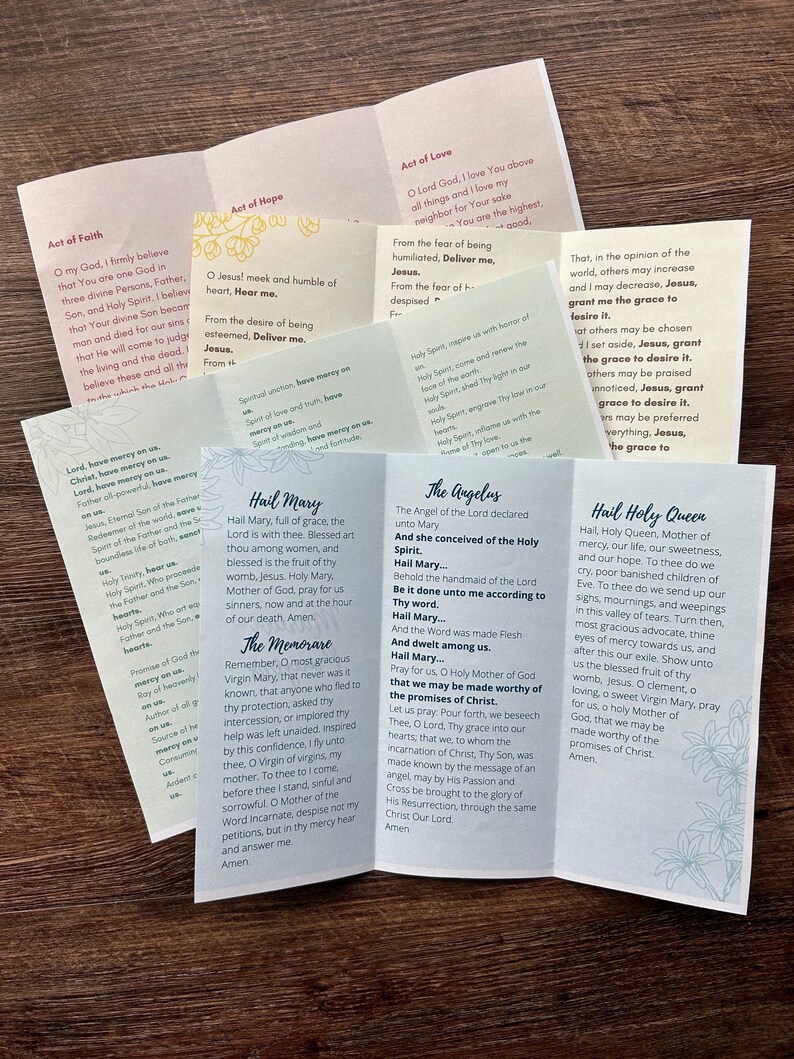 Catholic Prayer Card Bundle | Confirmation, RCIA, First Holy Communion ...