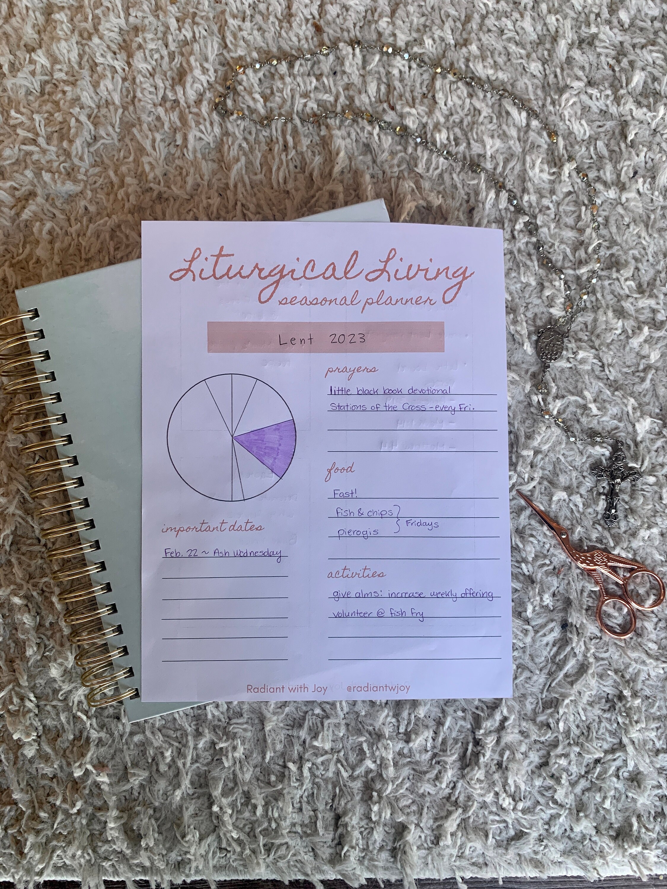 Liturgical Living Seasonal Planner | Printable Planner, Calendar Pages ...