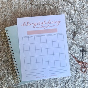 Liturgical Living Planner Bundle, Catholic Seasonal and Monthly Planner ...