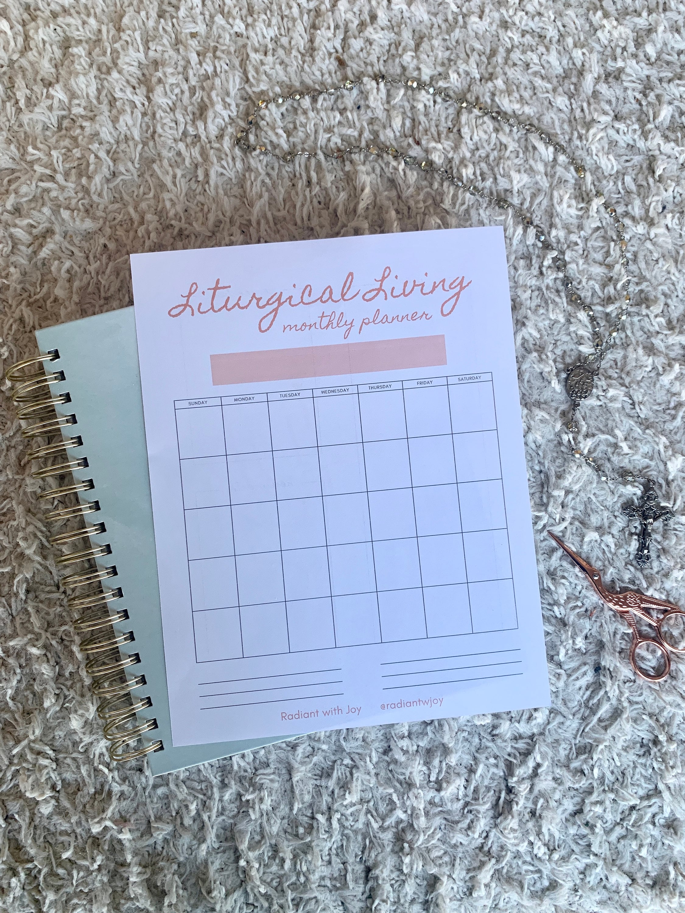 Liturgical Living Planner Bundle, Catholic Seasonal and Monthly Planner ...