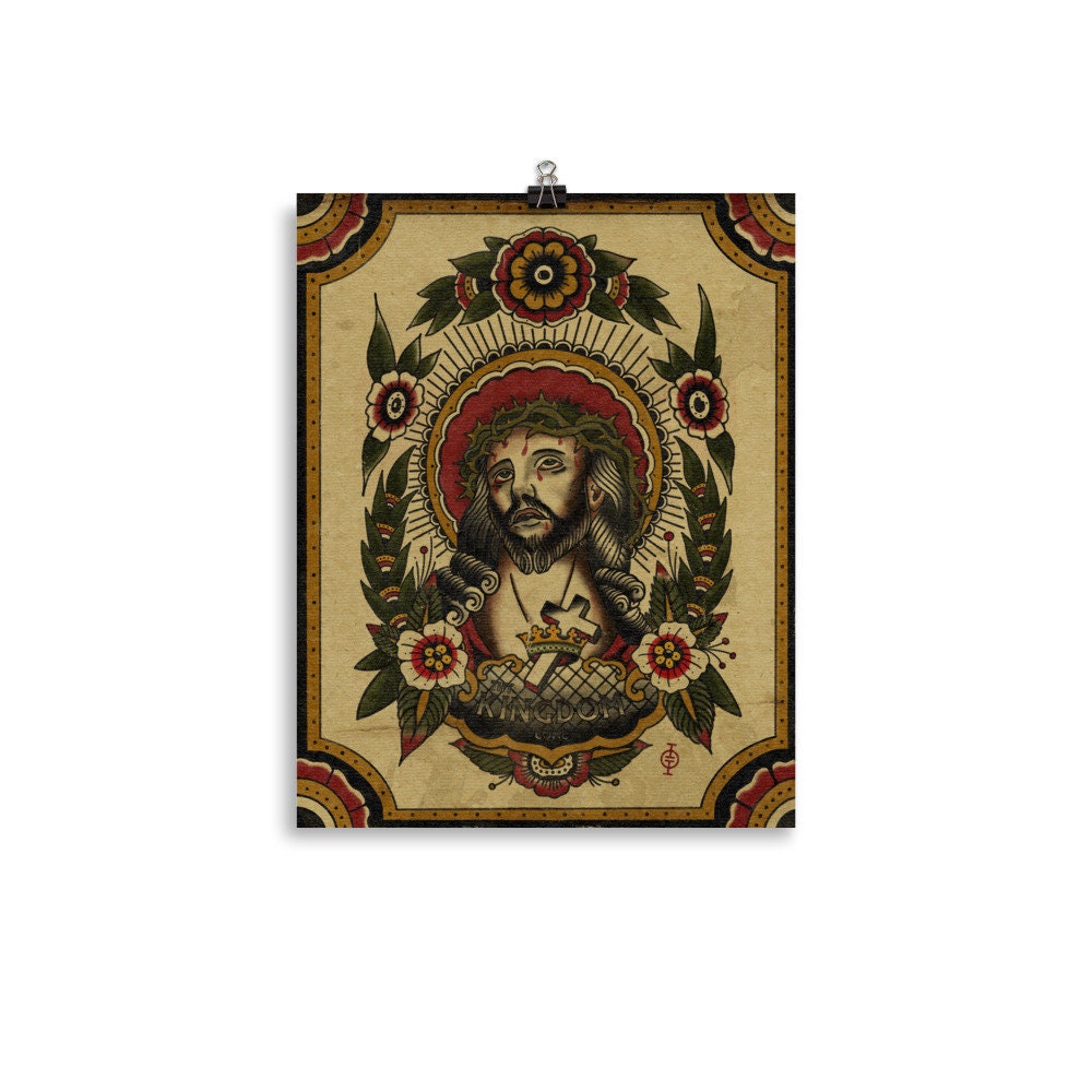 Traditional Jesus Poster - Etsy