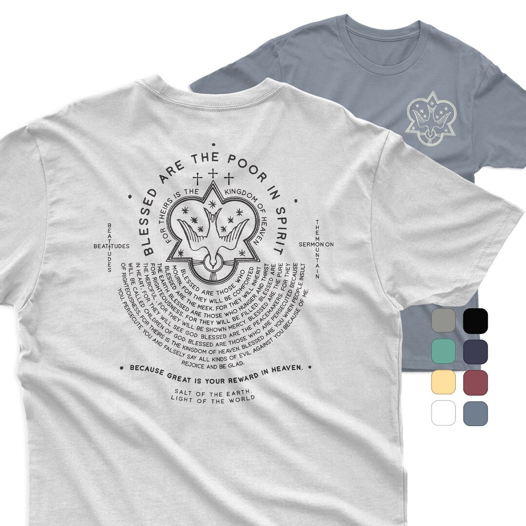 THE BEATITUDES (front & Back Print) - Etsy