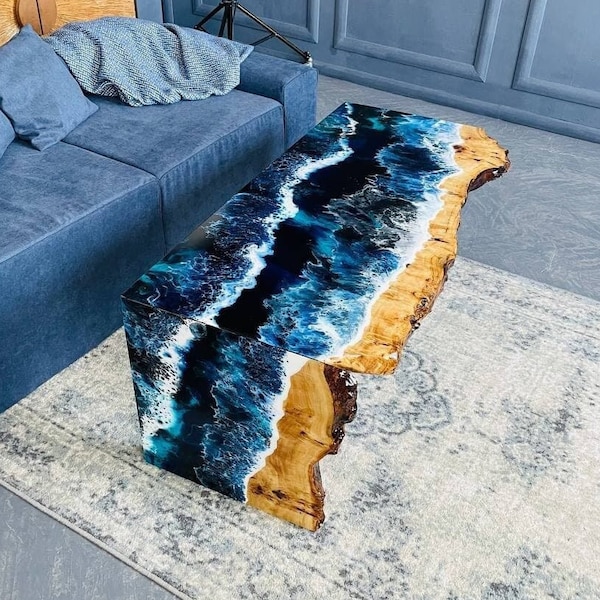 Waterfall Coffee Table - Etsy