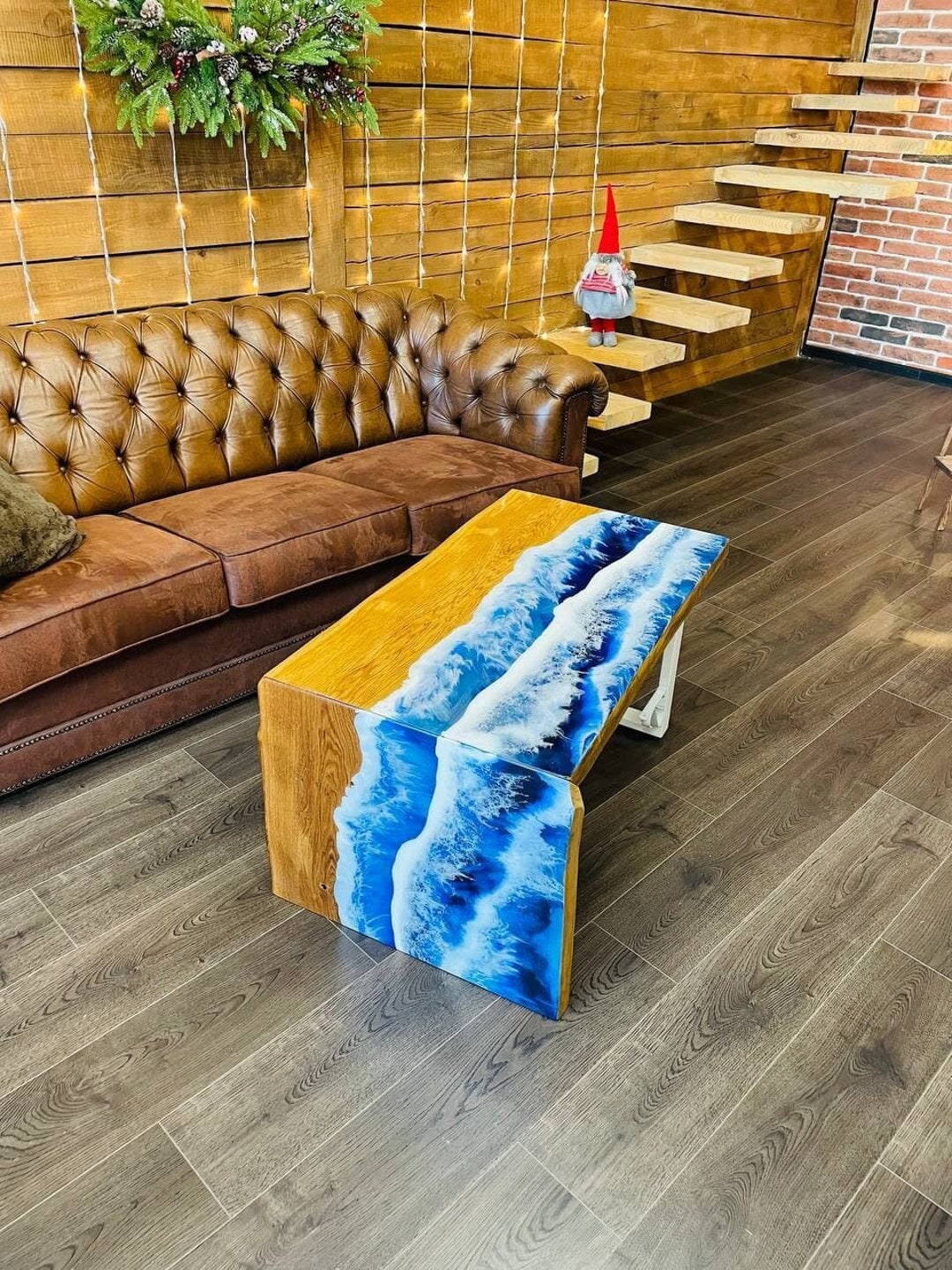 Handrcrafted Epoxy Desk, Resin Table, Rectangular Epoxy Table ...