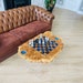 Epoxy Resin Chess Table, Accent Chess Game Table Top, Custom Chess ...