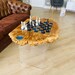 Epoxy Resin Chess Table, Accent Chess Game Table Top, Custom Chess ...