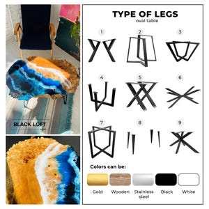 Custom Epoxy Resin Table, Live Edge Desk, Accent Dining Table, Kitchen ...
