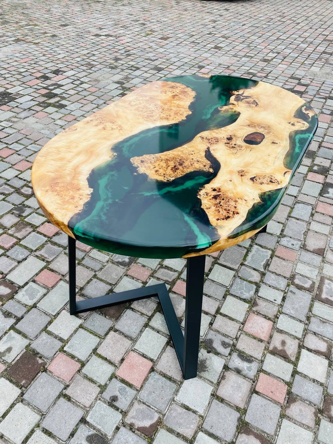 Modern Oval Table for Office, Custom Dining Table, Accent Farmhouse ...
