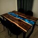 Lighted Epoxy Ocean Table, Fluorescent Modern Coffee Table, Glow in the ...