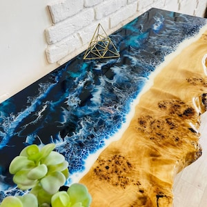 Live Edge Entryway Tables, Console Tables, Custom Epoxy Resin Console ...