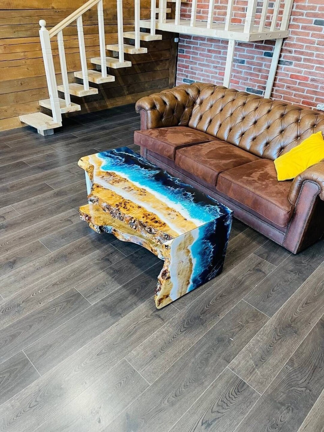 Waterfall Epoxy Table, Epoxy Wave Ocean Table, Resin Coffee Table ...