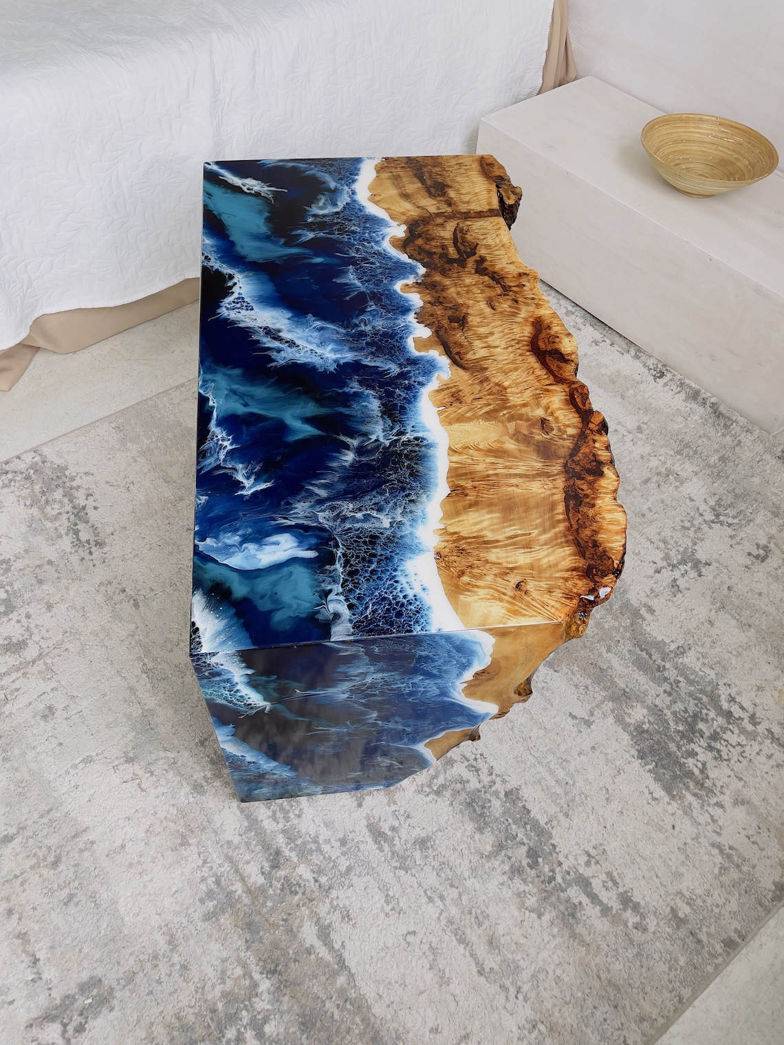 Resin Coffee Table Custom Wood Coffee Table Epoxy Resin - Etsy