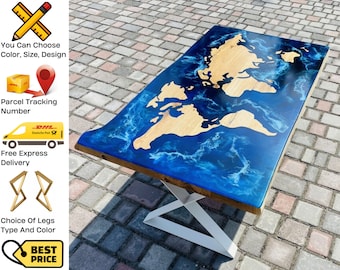 Resin Wood Map - Etsy